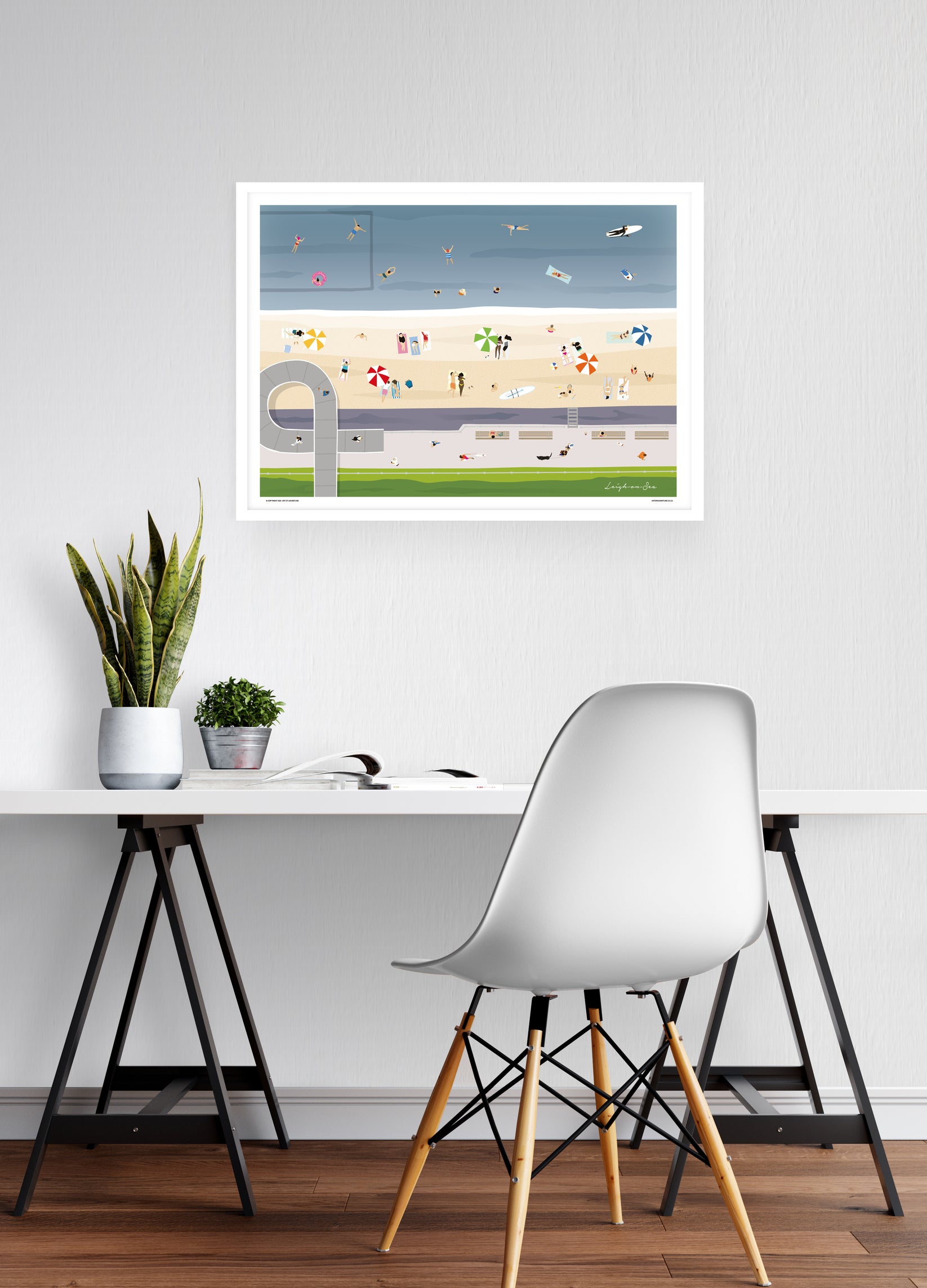 Aerial – Leigh-on-Sea Beach – Art of Adventure